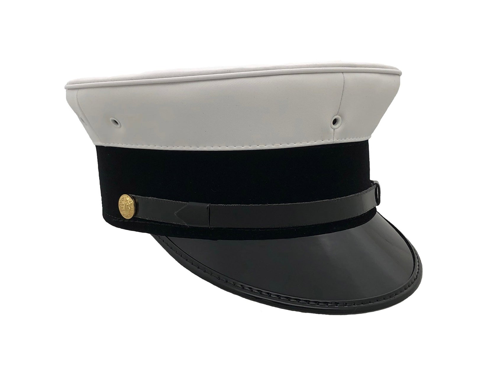 R-8B Bell Crown Cap with Velveteen Band – Keystone Uniform Cap